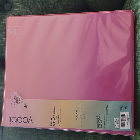 Yoobi | Office | Yoobi Vibrant Pink Ombre Dring Binder | Poshmark